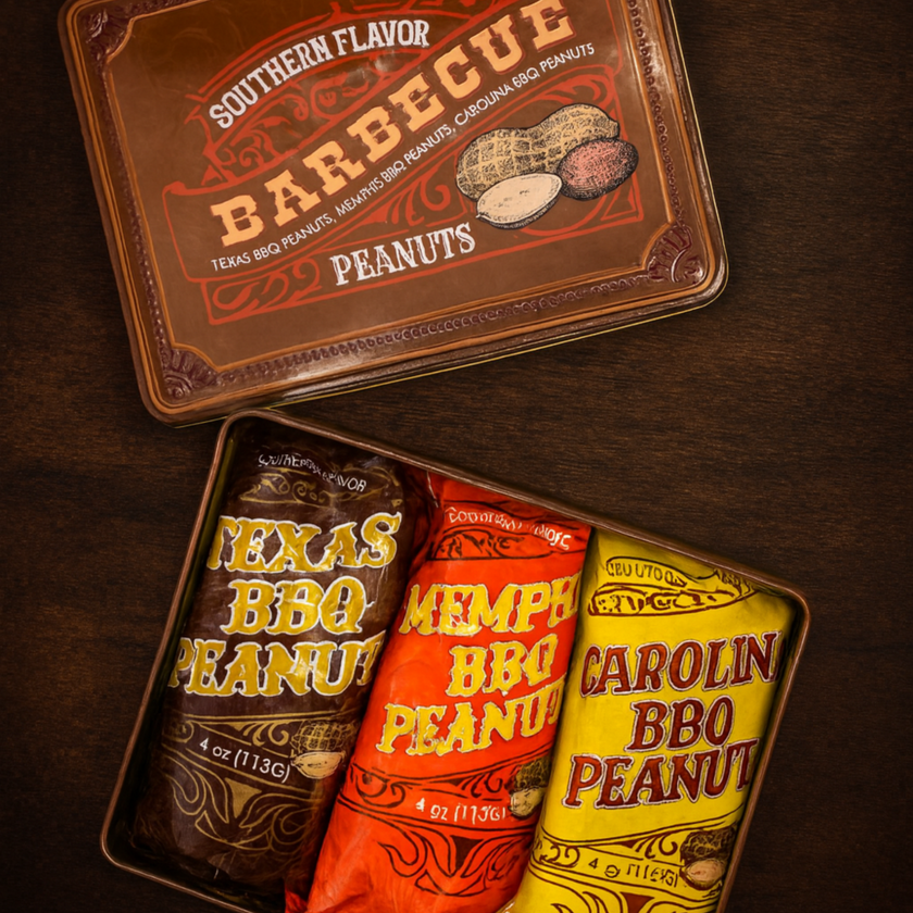 Barbecue Peanuts Gift Tin – Sugar Plum Chocolates